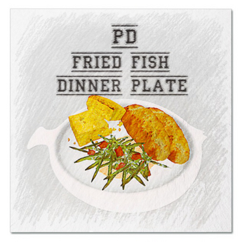Second Life Marketplace - UA [FP-texture] DFS PD Fried Fish Dinner Plate